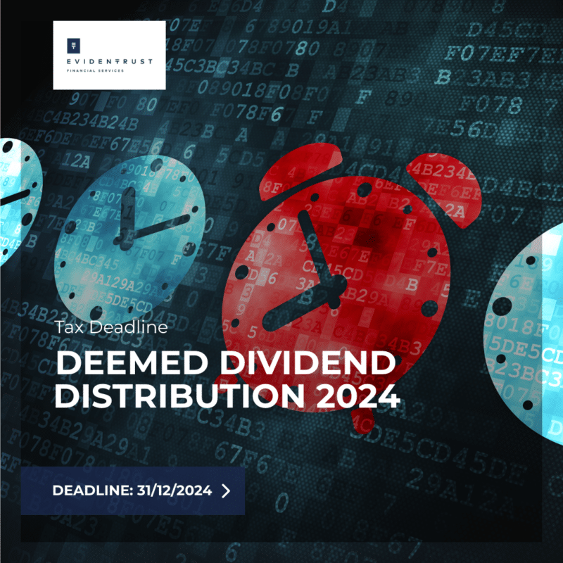 Deemed Dividend Distribution for 2024 - Evidentrust Financial Services Ltd
